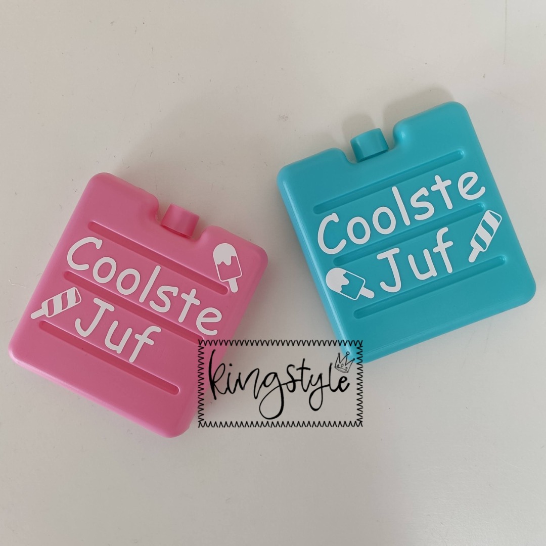 Sticker Coolste juf met ijsjes